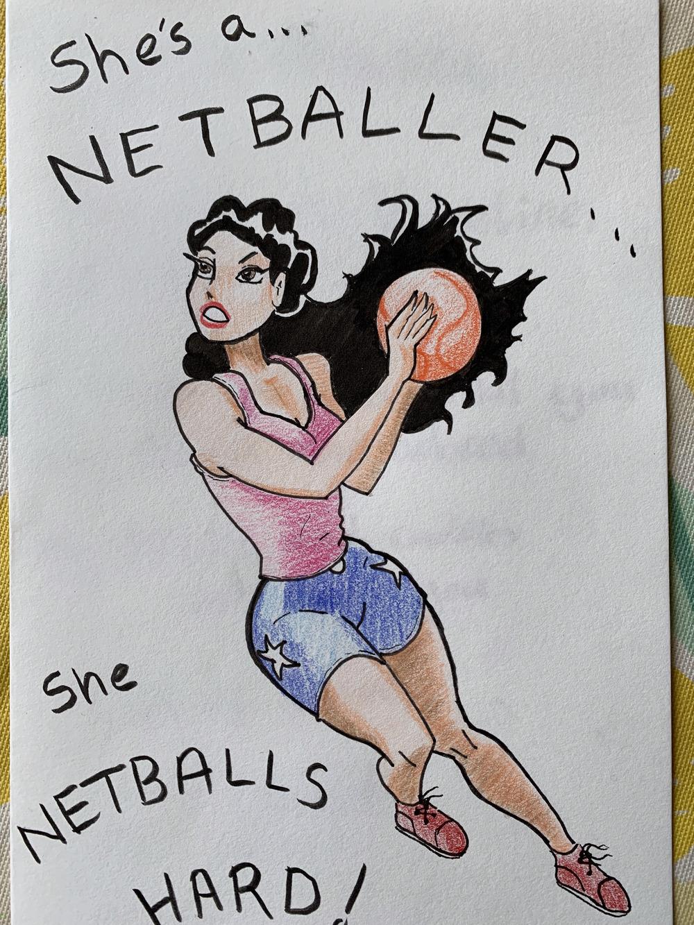 Netball Girl - David Bliss Art